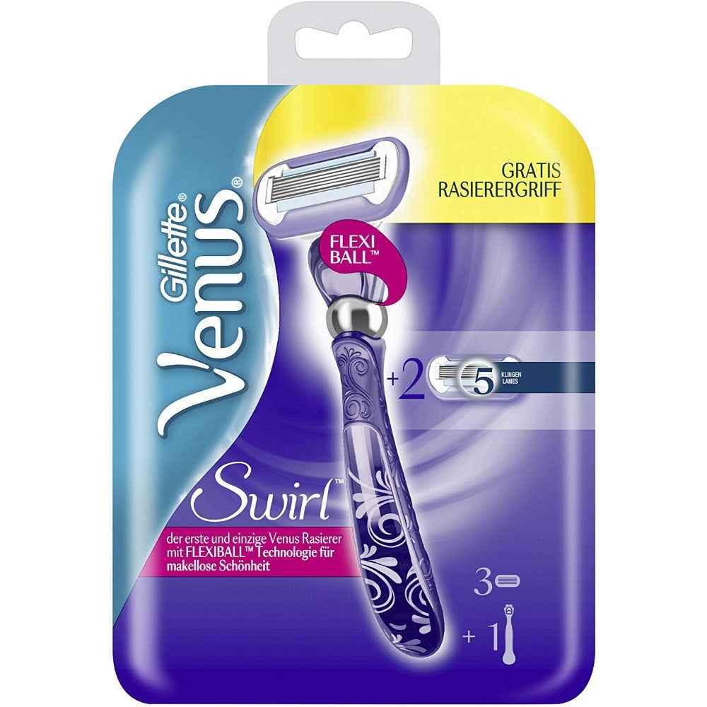 Razor for women Venus 3 blades handle case + 3 Gillette Venus knives